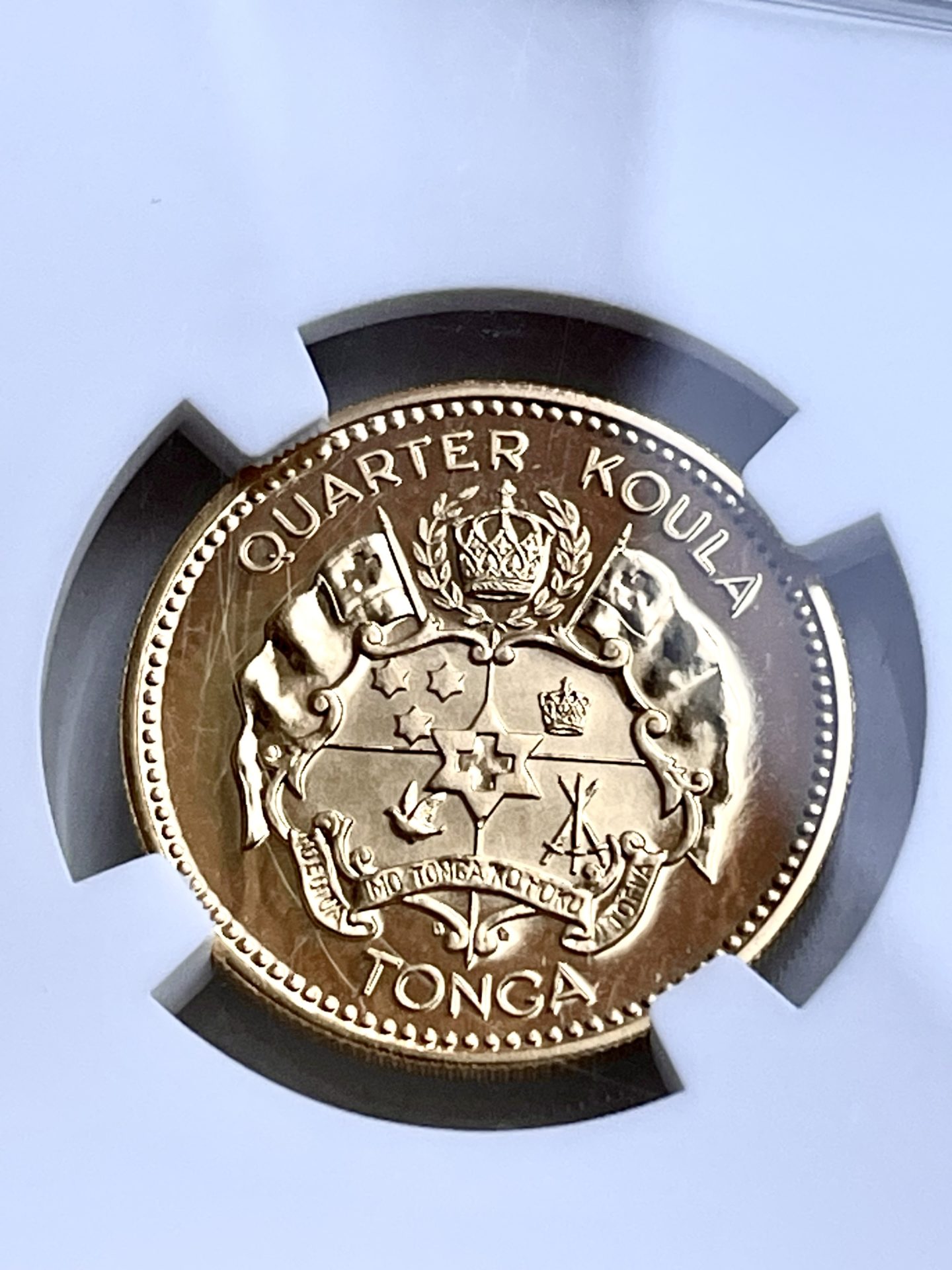 Tonga - Queen Salote Tupou III - 1/4 Koula - 1962 - NGC PF66