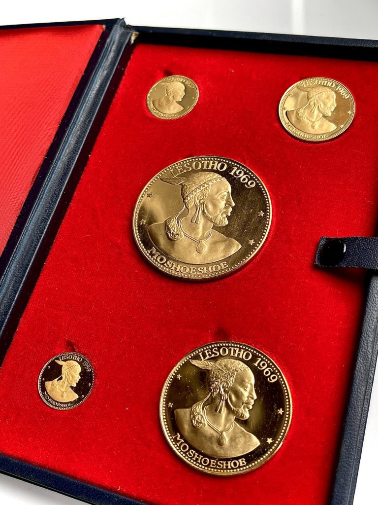 Lesotho - 1969 - Moshoeshoe II - FAO - Gold Set