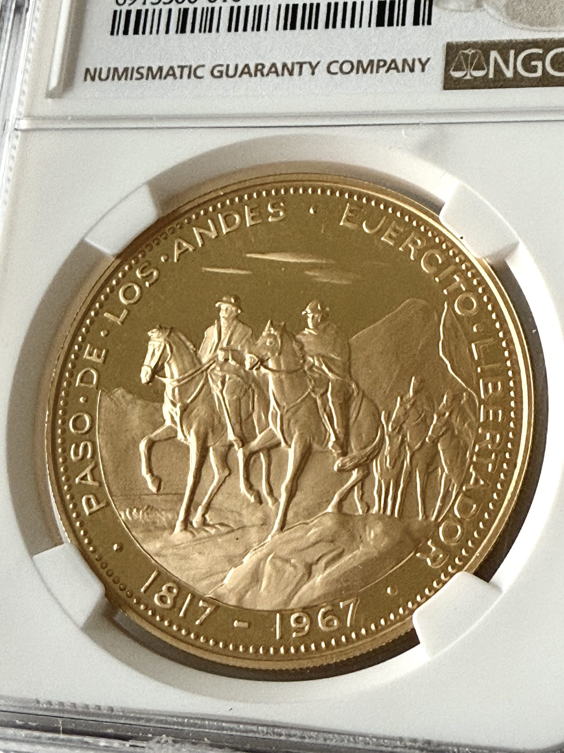 Chile - 1968 - 3 Gold Coins Proof Set