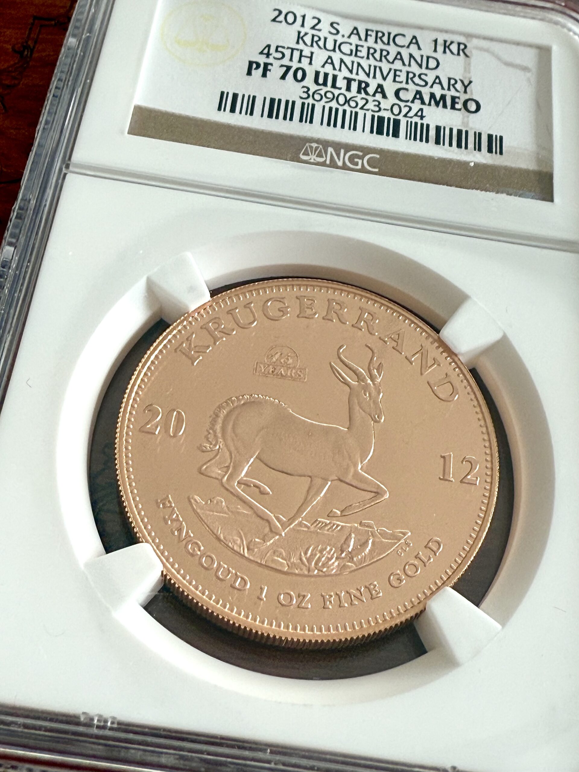 South Africa – Krugerrand – 2012 – 45th Anniversary