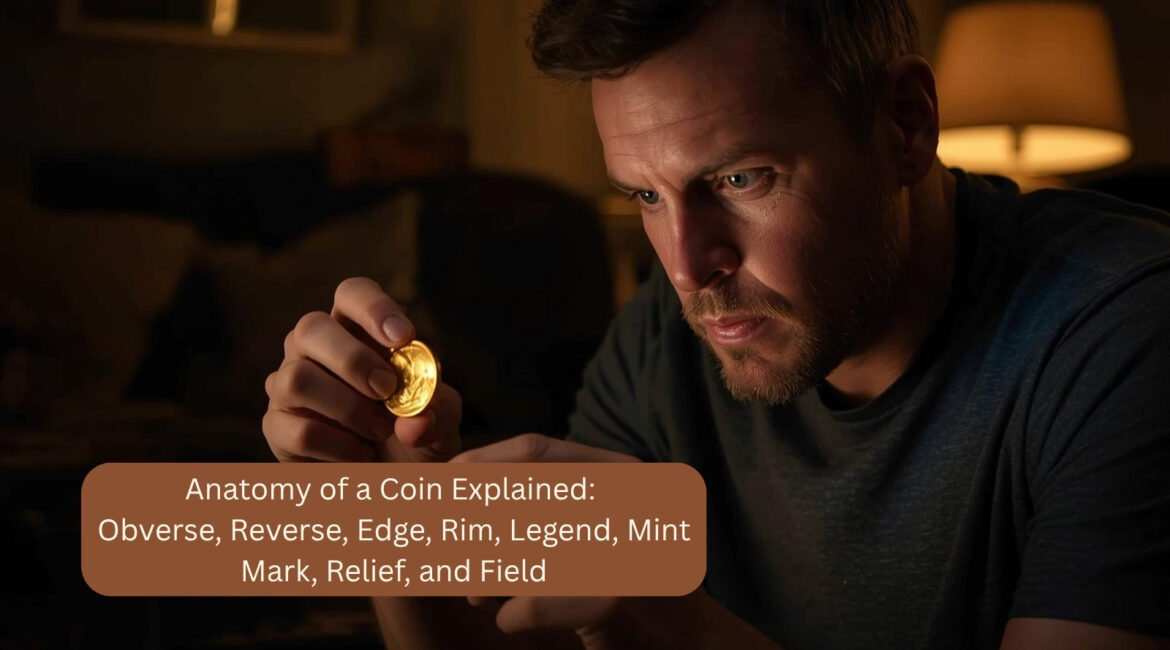 Parts of a coin - Obverse Reverse Edge Mintmark